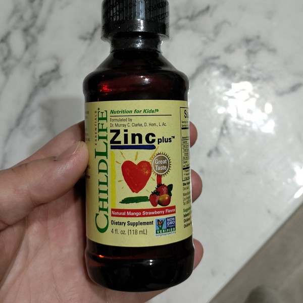 DeliHerb : ChildLife, Essentials, Zinc Plus, цинк, натуральный вкус ...