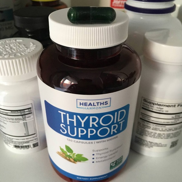 DeliHerb : Healths Harmony, Поддержка щитовидной железы, 120 капсул HRM ...