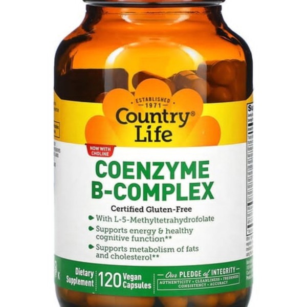 DeliHerb : Country Life, комплекс коэнзимов группы B, 60 вегетарианских ...