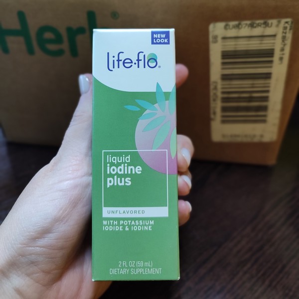 DeliHerb : Life-flo, жидкий йод плюс, 59 мл (2 жидк. унции) LFH-91547 ...