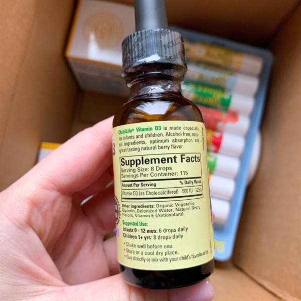 DeliHerb : ChildLife, витамин D3, со вкусом натуральных ягод, 30 мл (1 ...